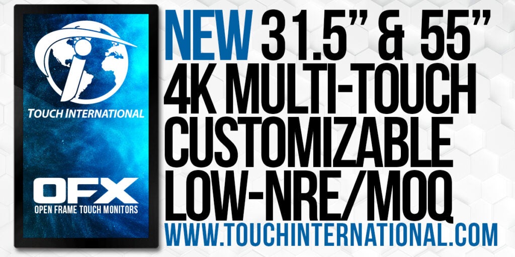 New Large Format 4K Touch Monitors From Touch International - Medical ...